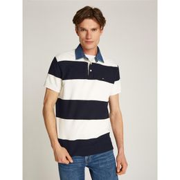 Tommy Hilfiger Poloshirt »RUGBY STRIPE RELAXED POLO« Ivory Petal / Desert Sky S S Poloshirt von Tommy Hilfiger Menswear