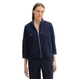 Tom Tailor Sweatjacke mit Kapuze sky captain blue XS (34) XS (34) Sweatjacke von Tom Tailor