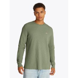 Tommy Jeans Langarmshirt »TJM SLIM WAFFLE L/S TEE EXT« mit Waffelstruktur Aruba Green 3XL 3XL Langarmshirt von Tommy Jeans