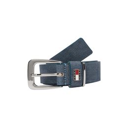 Tommy Jeans Ledergürtel »TJW HERITAGE 3.0 LEATHER DENIM« Denimoptik, Markenlogoemblem aus Metall Denim