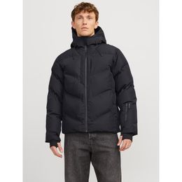 Jack & Jones JACK & JONES Steppjacke »JCOSLAY HEAT QUILTED PUFFER SN« mit Kapuze Black XS XS Gesteppte Jacke von Jack & Jones