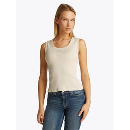 Tommy Jeans Tanktop &raquo;TJW SLIM SCRIPT RIB TANK TOP&laquo; mit Logostickerei Newsprint XS (34) XS (34) Tanktop von Tommy Jeans