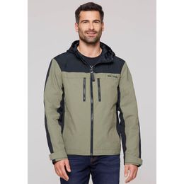 CAMP DAVID Outdoorjacke mit Kapuze mit Logostickereien sage green L L Outdoorjacke von CAMP DAVID
