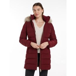 Tommy Hilfiger Steppmantel »HERITAGE DOWN TYRA COAT WITH FUR« mit Fellimitat Deep Rouge M (38) M (38) Steppmantel von Tommy Hilfiger Womanswear