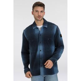 BOSS Orange Hemdjacke &raquo;Locky&laquo; mit gro&szlig;en Brusttaschen Open Blue472 XXL XXL Hemdjacke von BOSS Orange Menswear