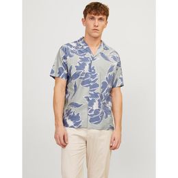 Jack & Jones JACK & JONES Hawaiihemd »JPRBLAPALMA RESORT SHIRT S/S SN« green tint XXL - N-Gr N-Gr XXL Hawaiihemd von Jack & Jones