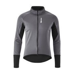 Gonso Fahrradjacke »ROAD JACKET SOFTSHELL M« Herren Softshell-Jacke, atmungsaktive Radjacke, Tight Fit grau M M Enganliegende Passform