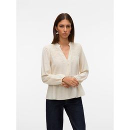 V&eacute;ro Moda Vero Moda Damen Blusentop &raquo;VMLOUISE LS TOP WVN&laquo; beige M