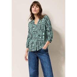 Cecil Blusenshirt mit All-Over Print slate khaki L (42) L (42) Bluse von Cecil