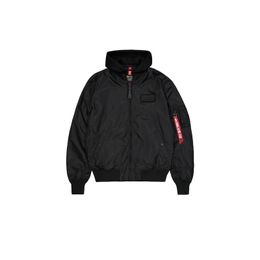 Alpha Industries Bomberjacke »MA-1 TT Hood Light« black/black L L TT Nylon Stoff