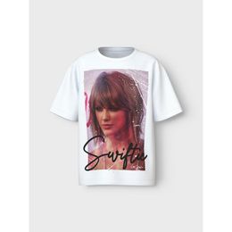 name it T-Shirt »NFKDUSAN TSWIFT SS NREG TOP BOX NOOS SKY« CELEBRITY ICONS mit Taylor Swift Druck Cloud Dancer 116 116 Shirt von name it für Mädchen