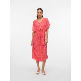 Véro Moda VERO MODA Maxikleid »VMMENNY SS 7/8 KAFTAN WVN GA« Sommerkleid Dubarry AOP:Tenna XL - N-Gr N-Gr XL Langes Kleid von Vero Moda