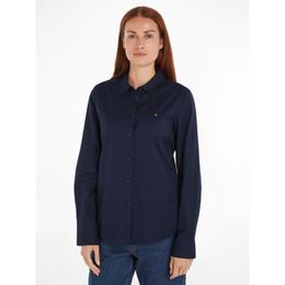 Tommy Hilfiger Hemdbluse &raquo;STRETCH OXFORD REGULAR SHIRT&laquo; mit Logostickerei Desert Sky 32 32 Hemdbluse von Tommy Hilfiger Womanswear