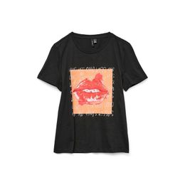 Véro Moda VERO MODA Kurzarmshirt »VMSORI FRANCI SS TOP BOX JRS GA« Black Print:SQUARE KISS S S T-Shirt von Vero Moda