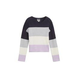 Tom Tailor Strickpullover mit Colour Blocking bold multicolor stripe black 176 176 Pullover von Tom Tailor Kids