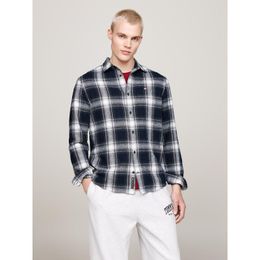 Tommy Jeans Langarmhemd »TJM REG CHECK FLANNEL SHIRT EXT« Dark Night Navy Check S - N-Gr N-Gr S Flanellhemd von Tommy Jeans