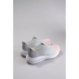 ANISTON SHOES Slip-On Sneaker, Freizeitschuh, Barfu&szlig;schuh, Schlupfschuh - NEUE KOLLEKTION grau-ros&eacute; 36 36 In tollem Farbverlauf