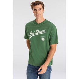 Levi's LEVI'S V-Shirt &raquo;GRAPHIC VNECK TEE&laquo; im sportlichen Look LEVI STRAUSS SWASH MYRTLE / EGRET S S T-Shirt GRAPHIC VNECK TEE von Levi's
