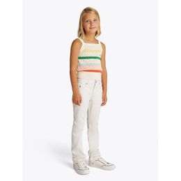 Tommy Hilfiger M&auml;dchen Weite Jeans &raquo;FLARE WHITE JEANS&laquo; im modernen Look wei&szlig; 6 (116), N-Gr