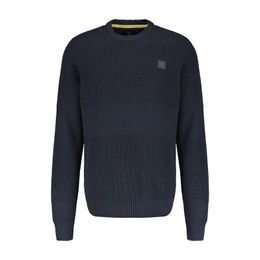 Lerros Strickpullover im Struktur-Mix classic navy L L Langarmpullover für Herren von Lerros