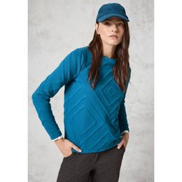 Cecil Sweatshirt mit 3D Strukturmuster celestial aqua blue M (40) M (40) Shirt für Damen von Cecil
