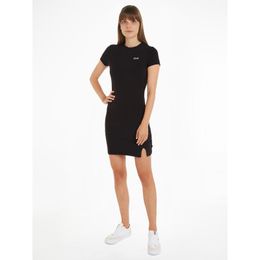 Tommy Jeans CURVE Jerseykleid »TJW SCRIPT SS BODYCON DRESS EXT« Große Größen Black XL - N-Gr N-Gr XL Figurbetonte Passform, die deine Kurven...