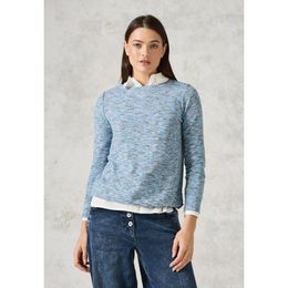 Cecil Strickpullover meliert, mit U-Boot-Ausschnitt multi aqua melange L (42) L (42) Multicolor Melange Shirt von Cecil