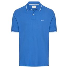 Gant Poloshirt »TIPPING SS PIQUE POLO« Rich blue L L 2-Knopf-Form am Ausschnitt: praktisch und stilvoll