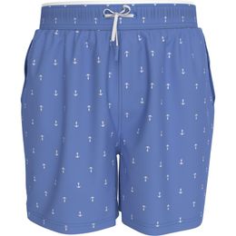 Tommy Hilfiger Swimwear Badeshorts »MEDIUM DRAWSTRING PRT« mit Print Anchor Blue Spell 128/134 - N-Gr N-Gr 128/134 Badeshorts von TOMMY HILFIGER