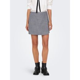 Only Minirock »ONLTERRA HW BOUCLE SKORT CC TLR« Night Sky Detail:WHITE HOUNDSTOOTH 42 42 Minirock von Only