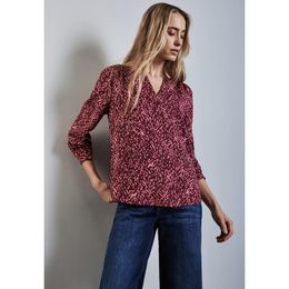 Street One Schlupfbluse mulberry red 34 34 Bedruckte Bluse von Street One