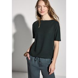 Street One T-Shirt mit U-Boot-Ausschnitt hunter green 40 40 T-Shirt von Street One für Damen