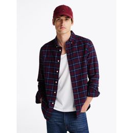 Tommy Hilfiger Langarmhemd »BRUSHED EASY CHECK RF SHIRT« mehrfarbig kariert Deep Rouge Multi Check L - N-Gr N-Gr L Kariertes Hemd von Tommy Hilfiger