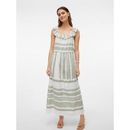 Véro Moda VERO MODA Maxikleid »VMDICTHE SL ANKLE DRESS WVN GA« Sommerkleid green L - N-Gr N-Gr L Pflegeleichte Baumwolle: bleibt auch nach häufigem Waschen...