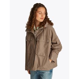 Tommy Hilfiger Parka »COTTON NYLON SHORT PARKA« mit Kapuze im lässigen Look Tundra Brown 34 34 Kurze Parka von Tommy Hilfiger