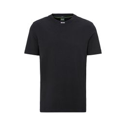 BOSS Green T-Shirt »Tee Rib« mit Logo am Ausschnitt Black001 XXL XXL Kurzarm T-Shirt für warmes Wetter