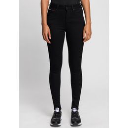 Tommy Jeans Skinny-fit-Jeans »SYLVIA HR SUPER SKNY« Hochwertige Materialien für einen bequemen und perfekten Sitz. Staten Black 27 - Länge 30 Länge...