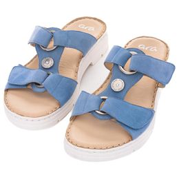 Ara Pantolette »LA PALMA«, Sandale, Klettschuh in Schuhweite G (= weit) azurblau 39 39 Pantolette mit regulierbaren Klettverschlüssen