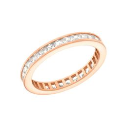Amor Fingerring »Plain« mit Zirkonia (synth.) roségoldfarben-weiß 58 Funkelnder Damen Ring von Amor als Statement