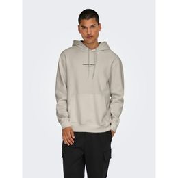 Only & Sons ONLY & SONS Kapuzensweatshirt &raquo;ONSCURATED REG HOODIE SWEAT&laquo; Silver Lining M M Sweater von Only & Sons