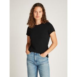 Calvin Klein Jeans T-Shirt »LOGO ELASTIC T-SHIRT« mit Logostickerei Black XS (34) XS (34) T-Shirt von CALVIN KLEIN