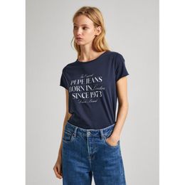 Pepe Jeans T-Shirt &raquo;T-Shirts JASMINE&laquo; dulwich blue M M Kurzarm-Design, ideal f&uuml;r warme Tage oder als Layering-Basis