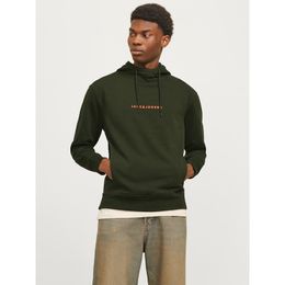 Jack & Jones JACK & JONES Kapuzensweatshirt &raquo;JJTREE SWEAT HOOD&laquo; Kombu Green Print:JACK&JONES S S Sweater von Jack & Jones