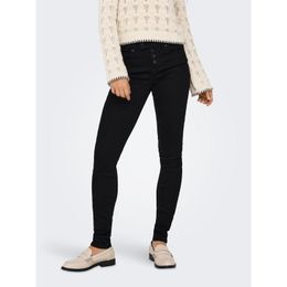 Only Skinny-fit-Jeans »ONLWAUW MID WAIST SK VIS BUT DNM« Black L (40) - Länge 30 Länge 30 L (40) Jeans von Only
