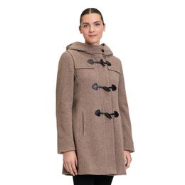 Gil Bret Dufflecoat mit Wolle und Kapuze walnut melange 38 38 Wollmantel für Damen von Gil Bret