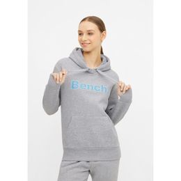 Bench. Kapuzensweatshirt &raquo;TEALY&laquo; GREY marl 36 36 Hoodie von Benchmit Logodruck
