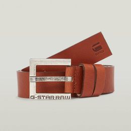 G-Star Raw G-STAR Ledergürtel »New Duko Belt« antic silver/cognac