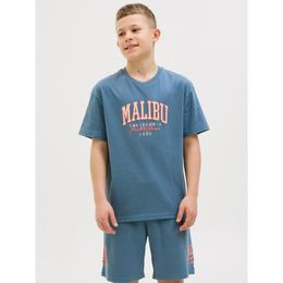 Jack & Jones JACK & JONES JUNIOR T-Shirt &raquo;JJDETROIT TEE SS CREW NECK JNR&laquo; Oceanview 152 152 Kurzarm-Design, optimal f&uuml;r w&auml;rmere Tage oder als Layering-Basis