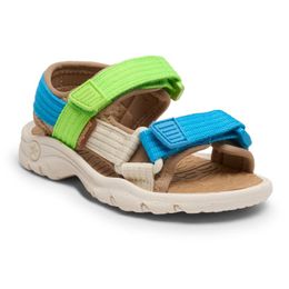 bisgaard Sandale »nico« mit robuster EVA Innensohle hellblau lime natur 32 32 Trekking Sandale in colorblocking Design