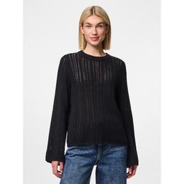 Pieces Rundhalspullover »PCNUKA LS O-NECK KNIT NOOS BC« Black S S Pullover von Pieces